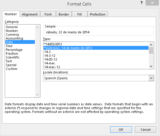 Formato de fecha - Excel y VBA